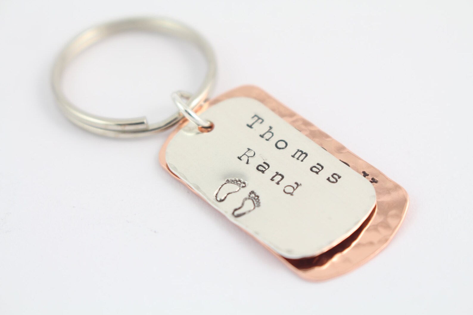 Father's Day Gift for Dad Dog Tag Keychain | Etsy