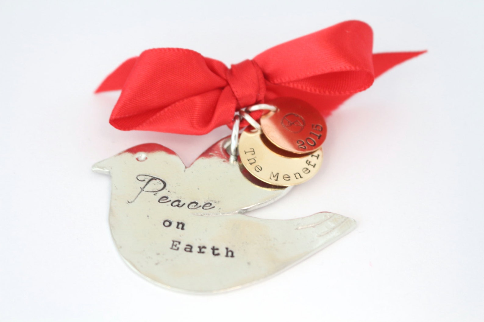 Peace Dove Christmas Ornament - Family Ornament Gift - Bird Ornament ...