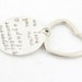Mother's Day Gift - Personalized Heart Keychain - Key Ring - Custom ...