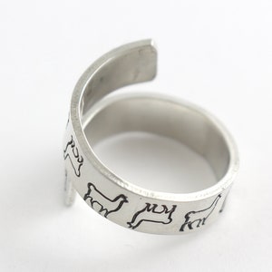 Llama Ring - Wrap Twist Ring - Silver Ring - Llama Gift - Alpaca Ring ...