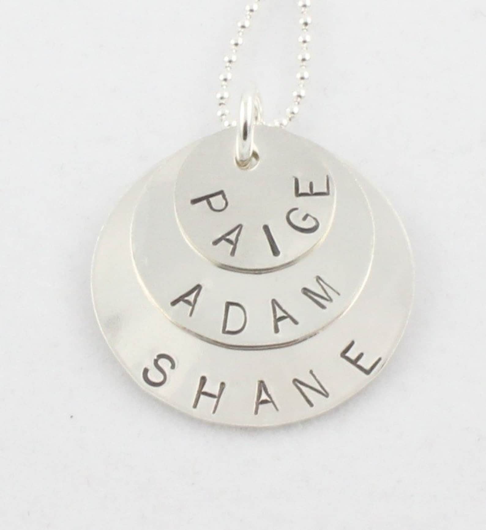Sterling Silver Necklace Custom Necklace Personalized | Etsy