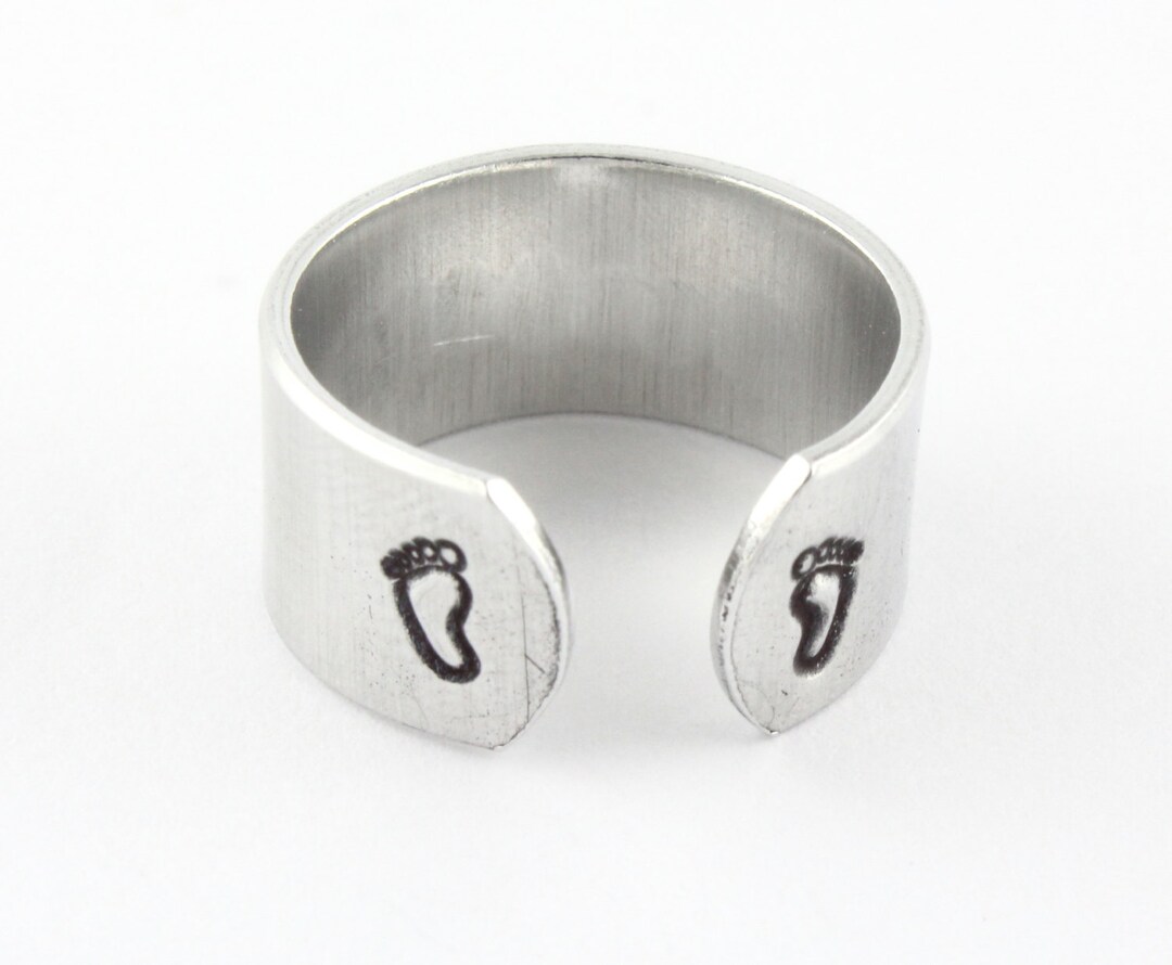 Baby Shower Gift - Personalized Ring - New Baby Gift - Adjustable Ring ...