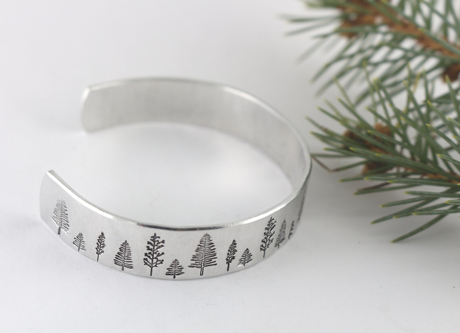 Tree Bracelet Tree Cuff Bracelet Tree Silver Bracelet | Etsy