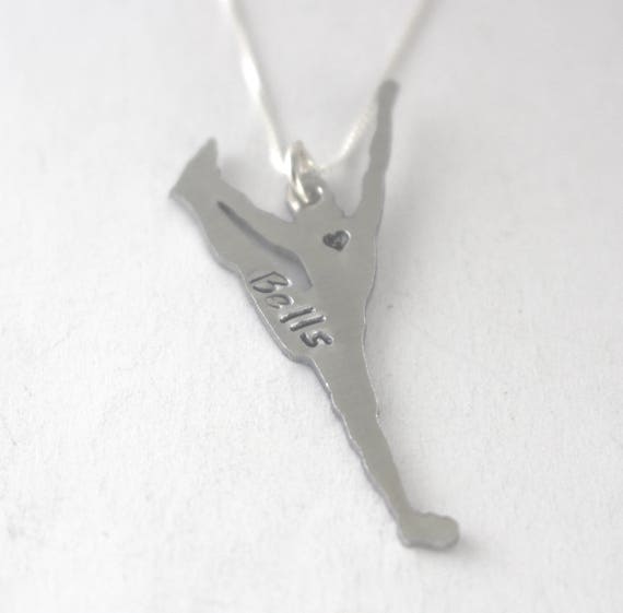 Cheerleader Necklace Personalized Cheer Necklace Cheer | Etsy