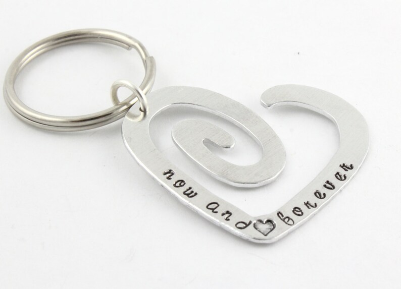 Heart Keychain Heart Key Ring Heart Key Chain Custom - Etsy