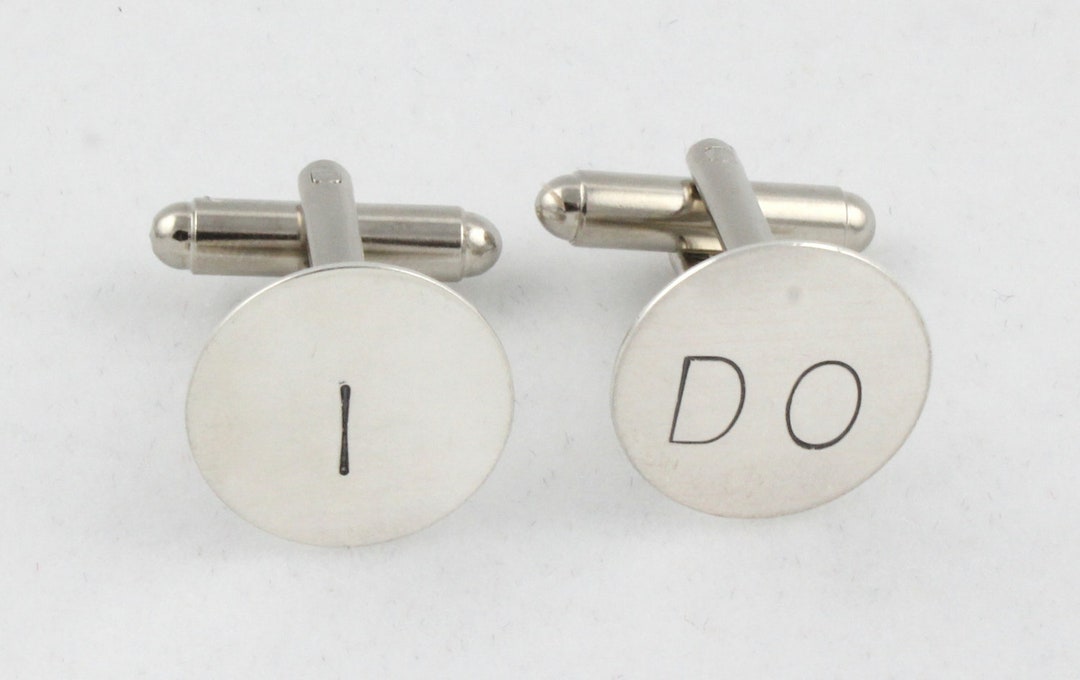 I DO Cufflinks - I DO Cuff Links - Groom Gift - Custom Cufflinks Gift ...