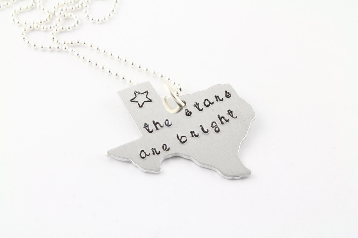 Texas Necklace Texas State Outline Necklace I Love Texas - Etsy