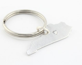 Ohio Keychain Ohio State Key Chain Hand Stamped Ohio | Etsy