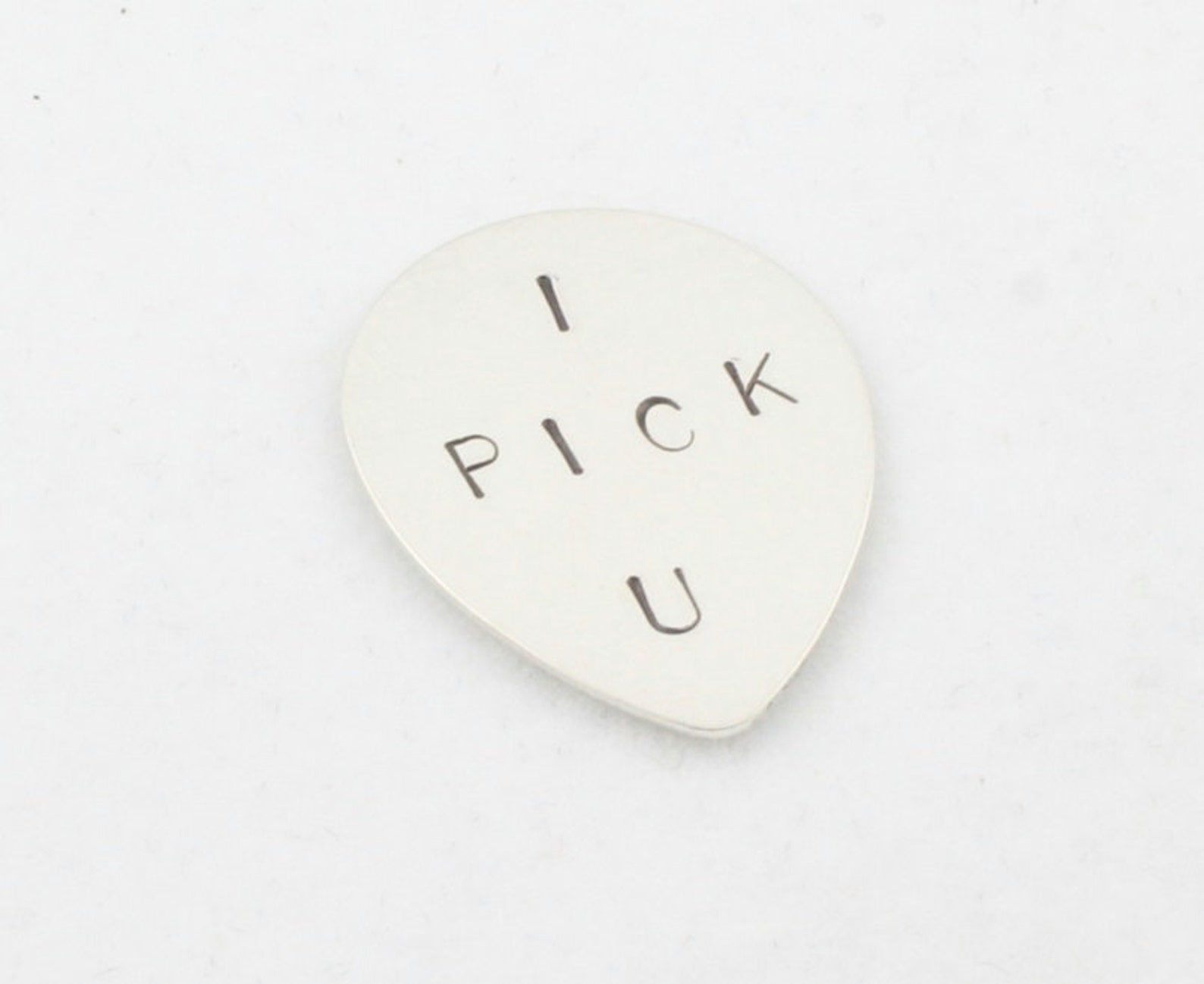 Sterling Silver Guitar Pick - Personalized Guitar Pick - Custom Guitar ...
