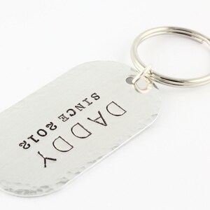 Dogtag Keychain - Dog Tag Keychain - Daddy Keychain - New Baby Gift for ...