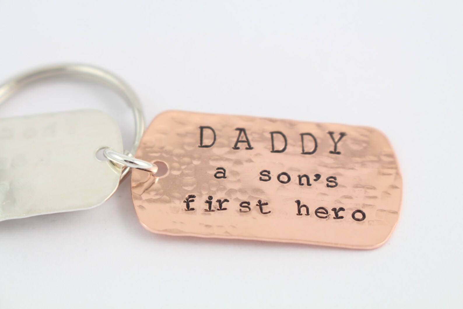 Father's Day Gift for Dad Dog Tag Keychain | Etsy