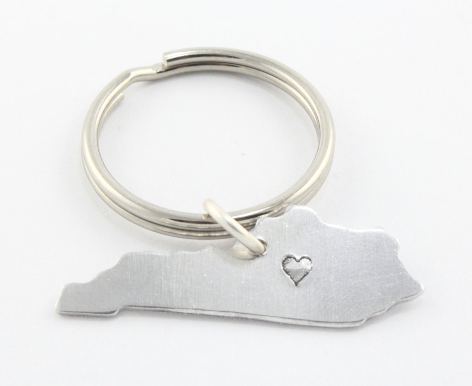 Personalized State of Kentucky Keychain Hand Stamped State - Etsy