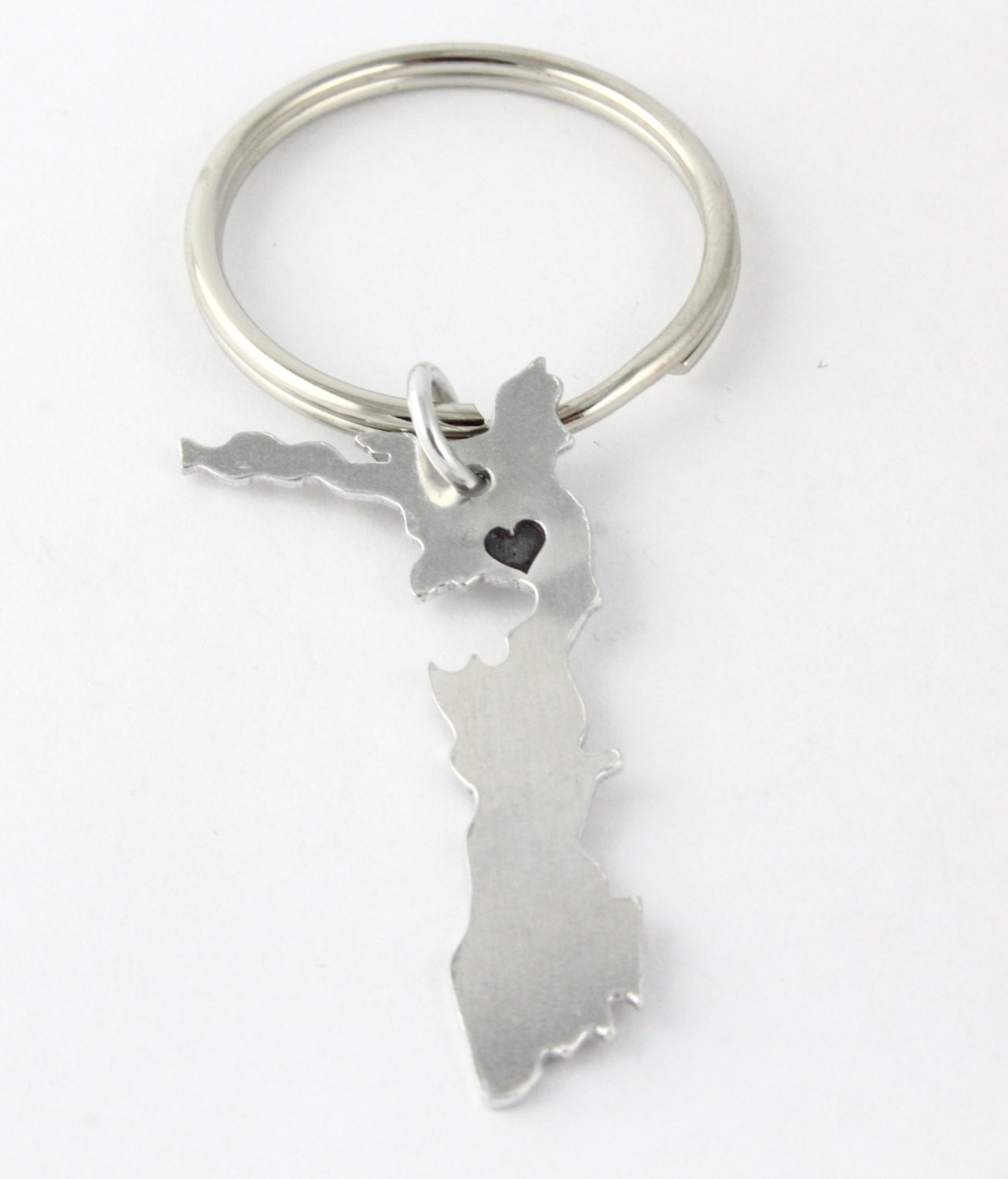 Personalized Country of Your Choice Keychain - Hand Stamped Country ...