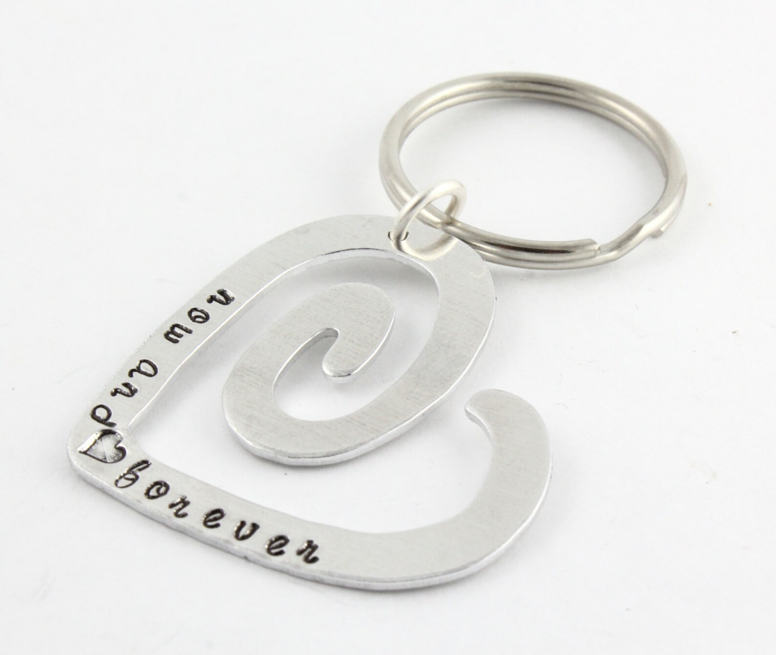 Heart Keychain Heart Key Ring Heart Key Chain Custom - Etsy