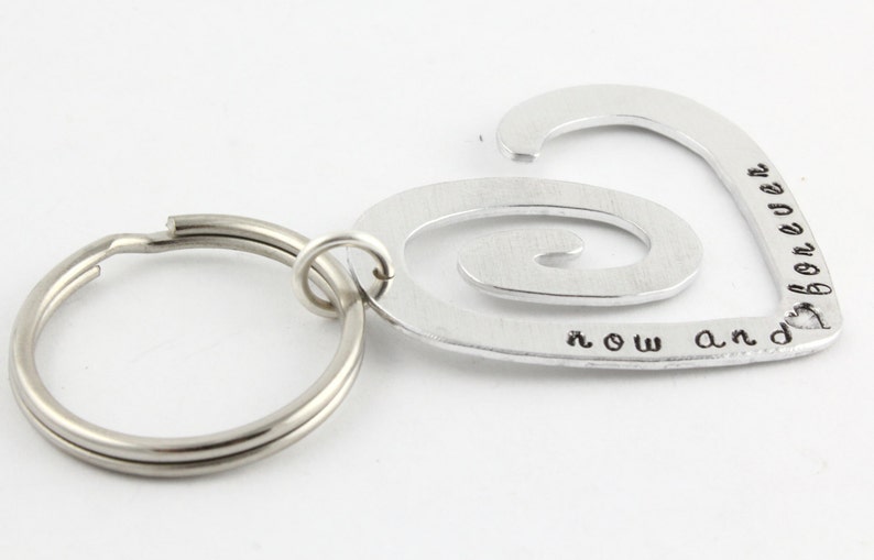 Heart Keychain Heart Key Ring Heart Key Chain Custom - Etsy