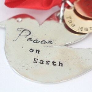 Peace Dove Christmas Ornament - Family Ornament Gift - Bird Ornament ...