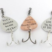 Fishing Lure Custom Fish Hook Personalized Fishing Lure Silver Fish ...