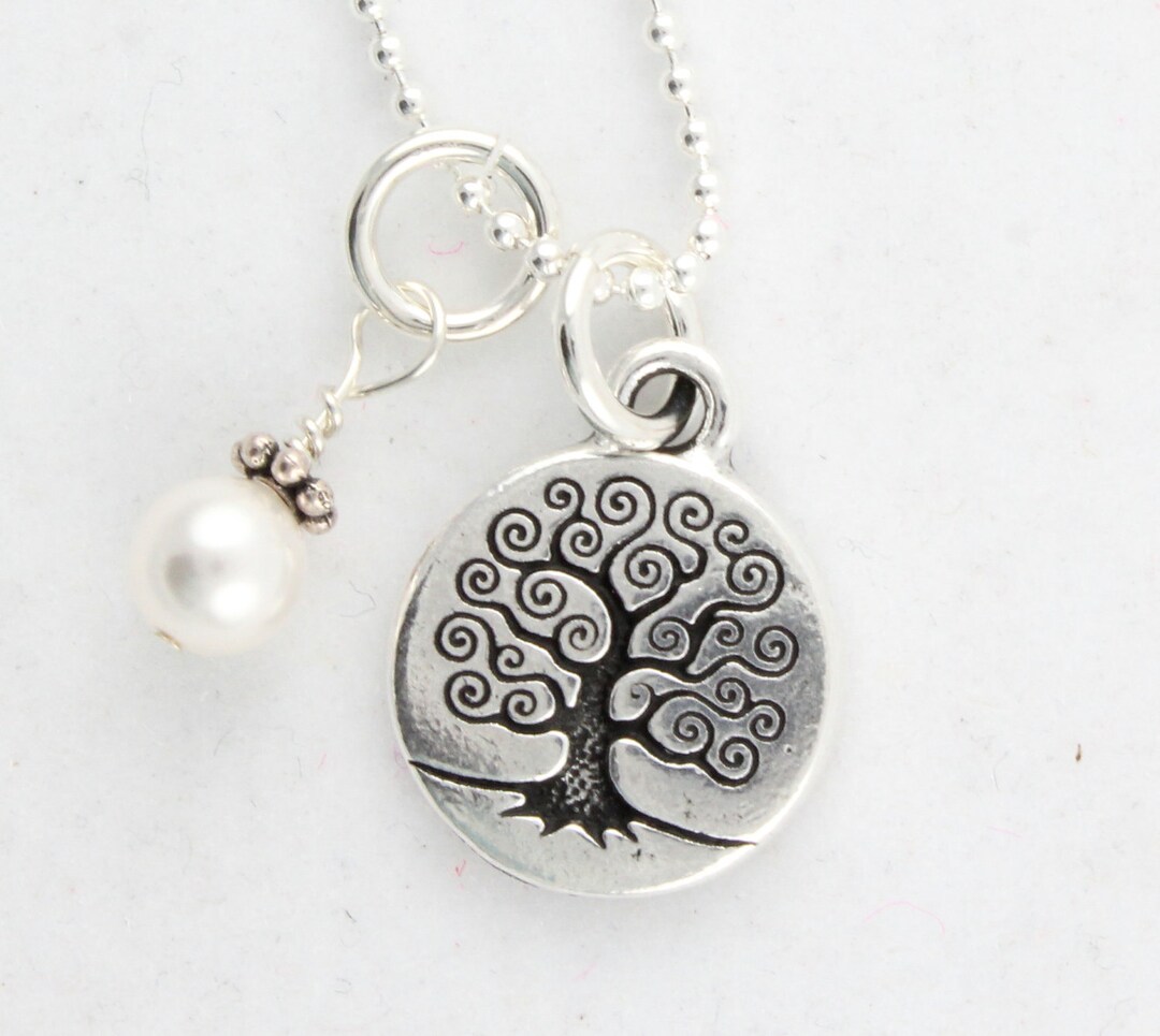 Tree of Life Necklace - Sterling Silver Necklace - Charm Necklace ...