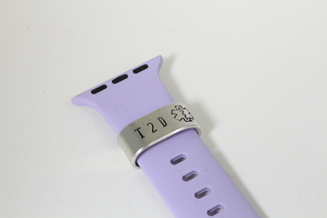 Personalized Medical Alert Watch Band Charms, Medical ID Tag, Smart ...