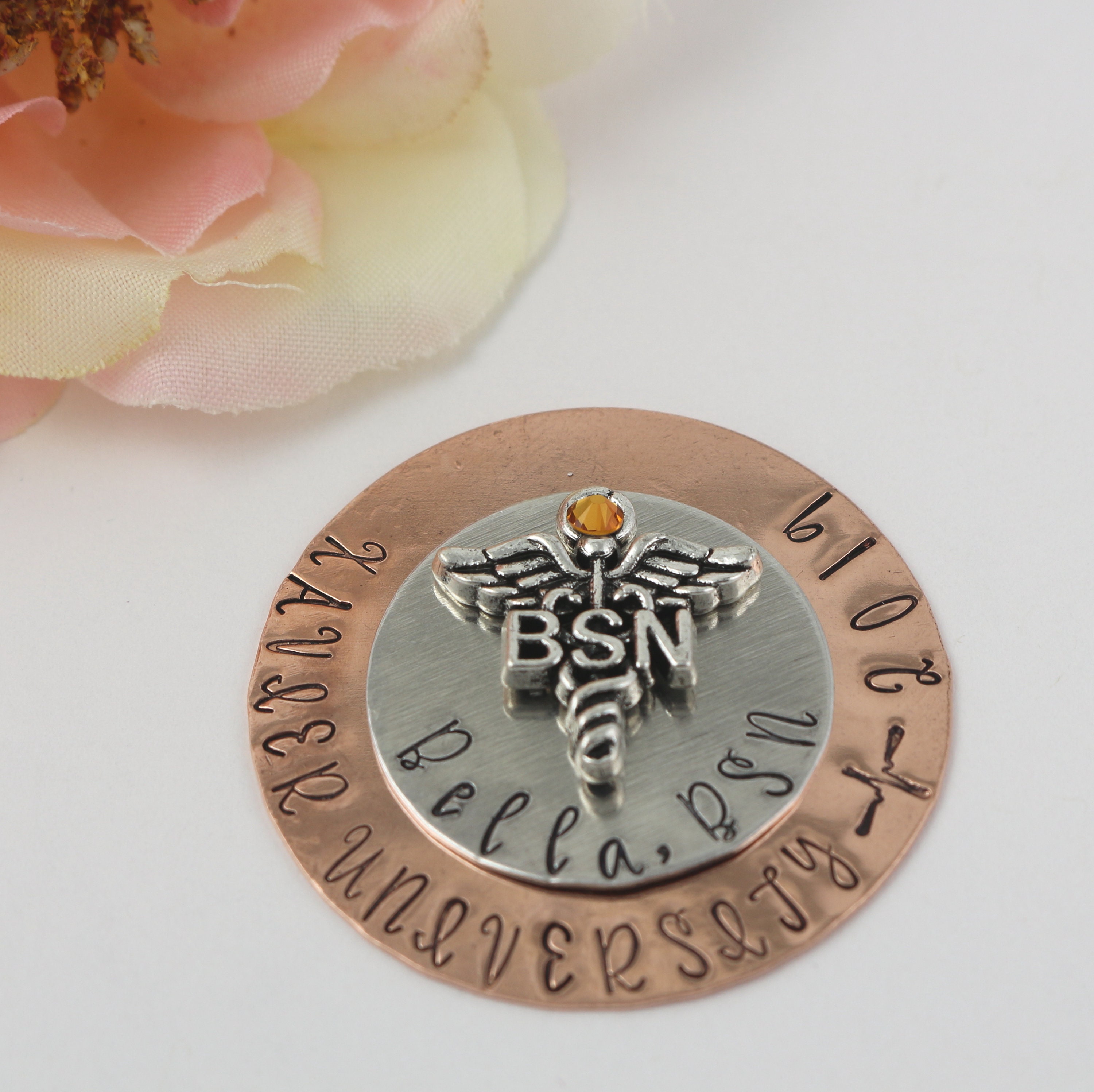 Nursing Pin for Pinning Ceremony - Personalized Nurse Pin - Nurse Pin ...