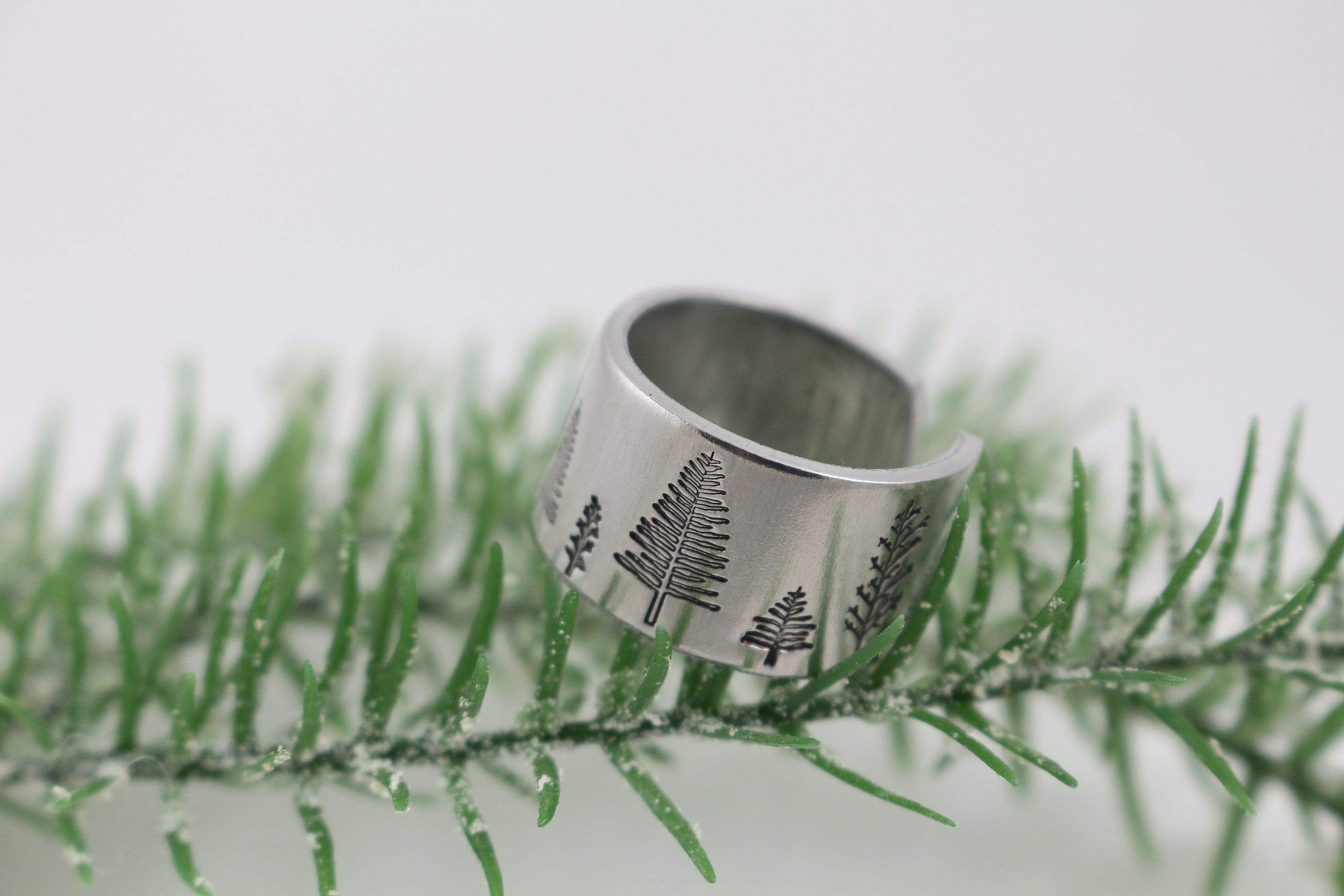 Tree Ring Tree Silver Ring Adjustable Ring Nature | Etsy