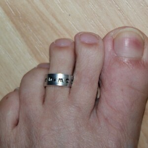 Personalized Custom Adjustable Toe Ring - Foot Jewelry - Body Jewelry ...
