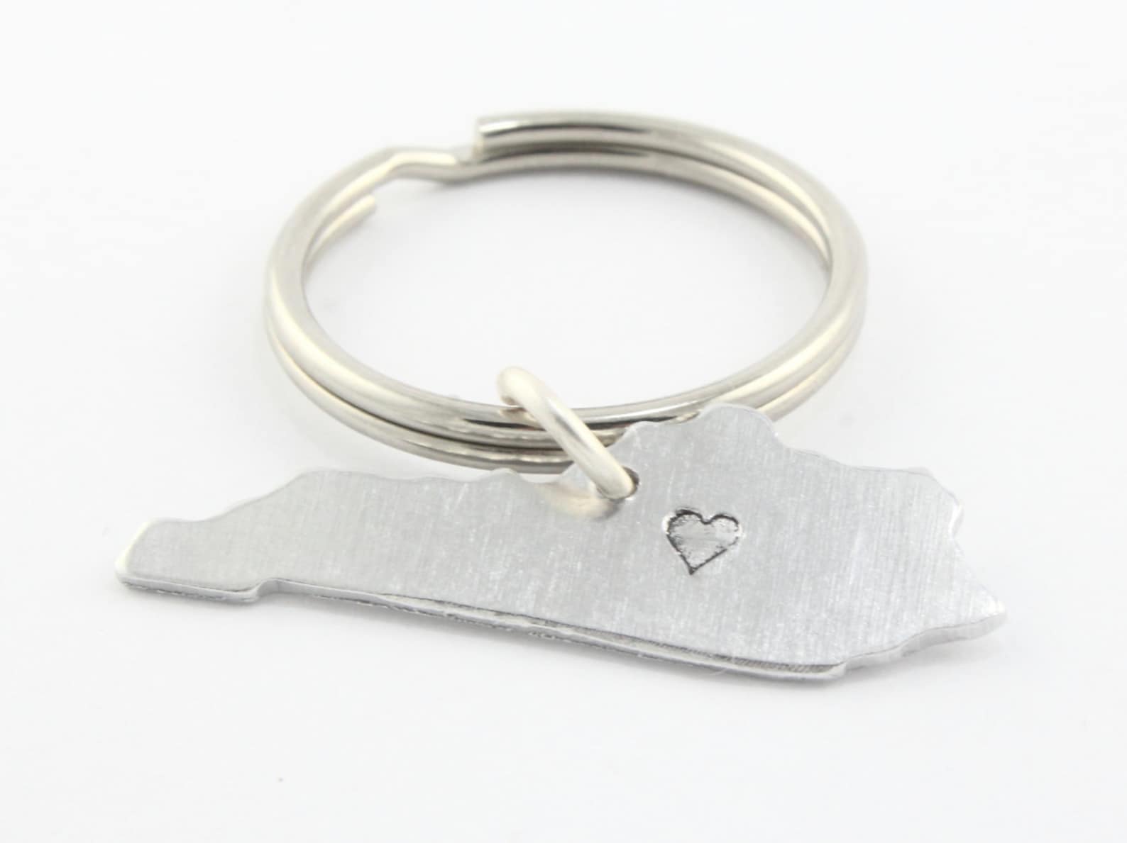 Personalized State of Kentucky Keychain Hand Stamped State - Etsy