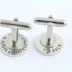 Secret Message Cufflinks - Father of the Bride Cufflinks - Wedding Gift ...