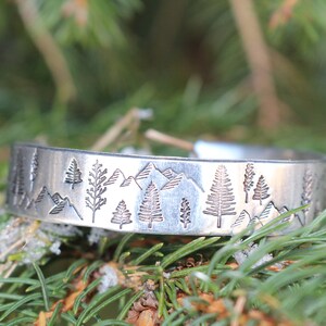 Tree Bracelet - Tree Cuff Bracelet - Tree Silver Bracelet - Nature ...