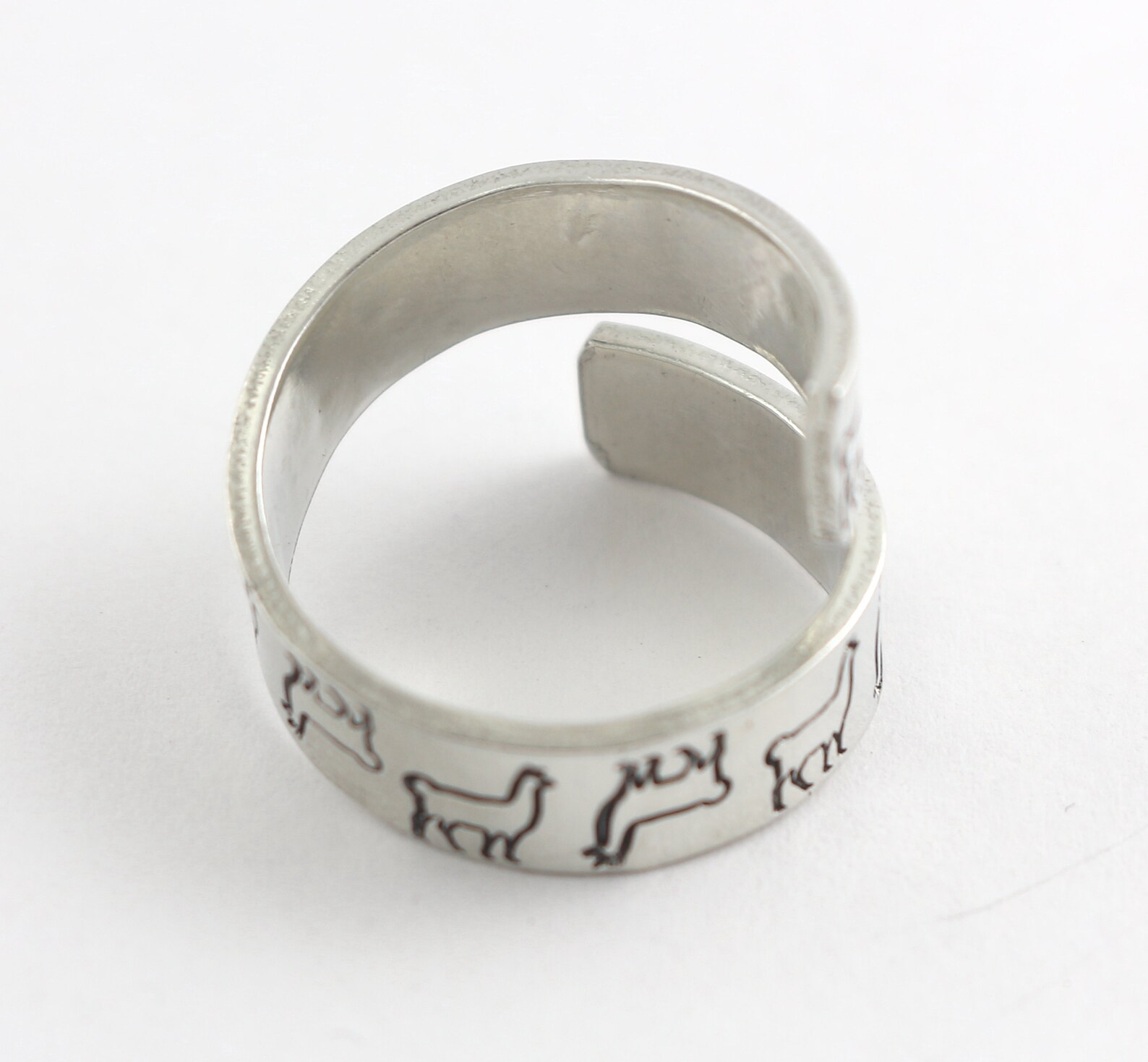 Llama Ring Wrap Twist Ring Silver Ring Llama Gift - Etsy