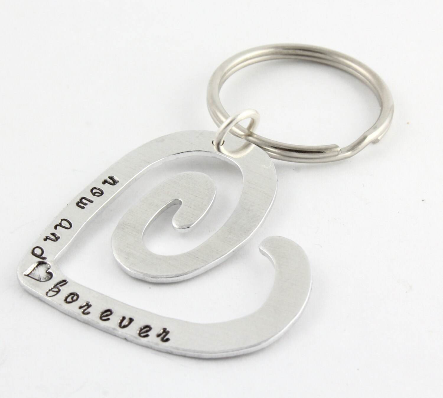 Heart Keychain Heart Key Ring Heart Key Chain Custom - Etsy