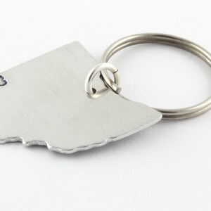 Ohio Keychain - Ohio State Key Chain - Hand Stamped - Ohio State ...