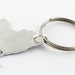 Personalized State of New York Keychain - Hand Stamped State Outline ...
