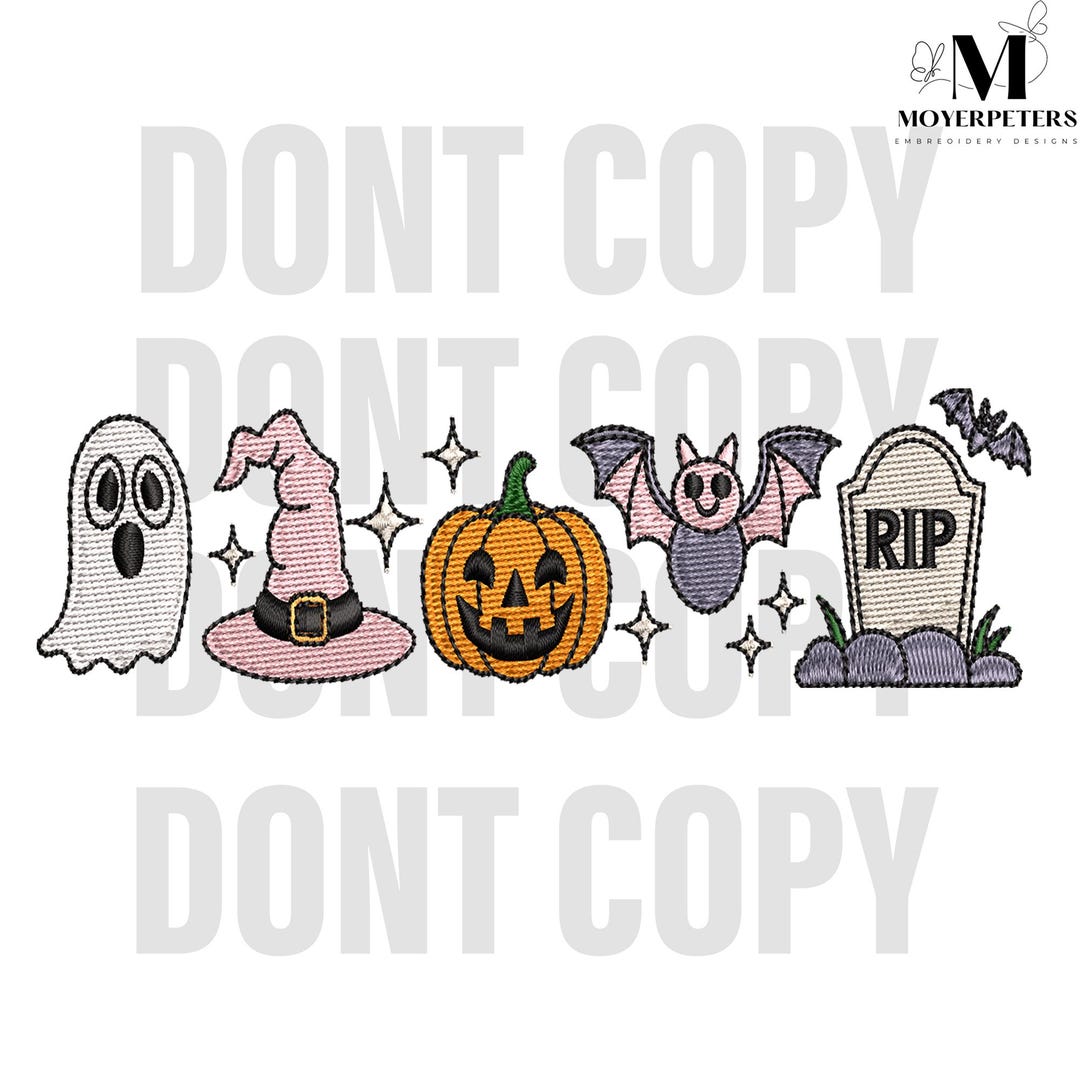 Pumpkin Coffin Embroidery Designs, Spooky Halloween Embroidery Design ...