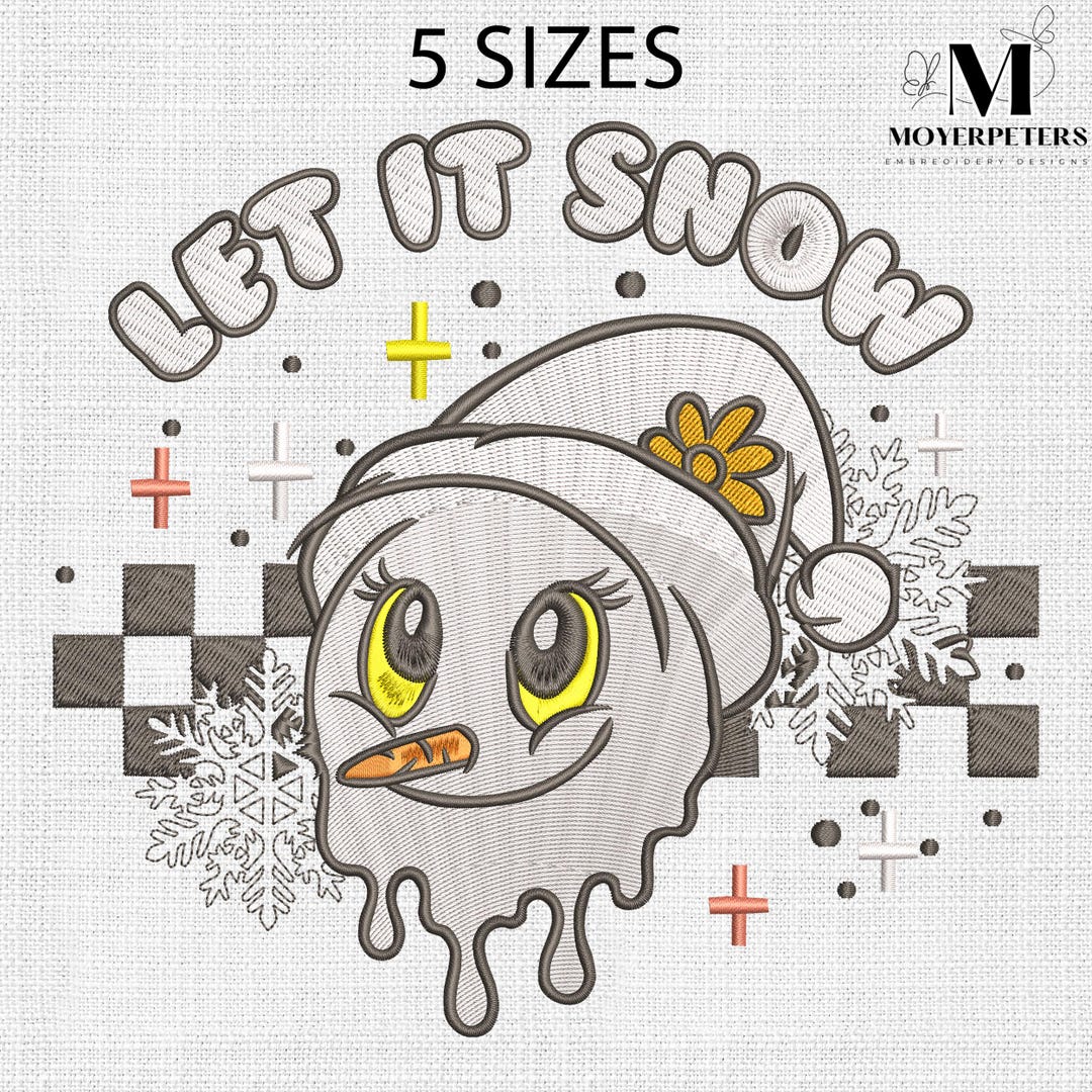Let It Snow Embroidery Designs, Cozy Season Embroidery Design ...