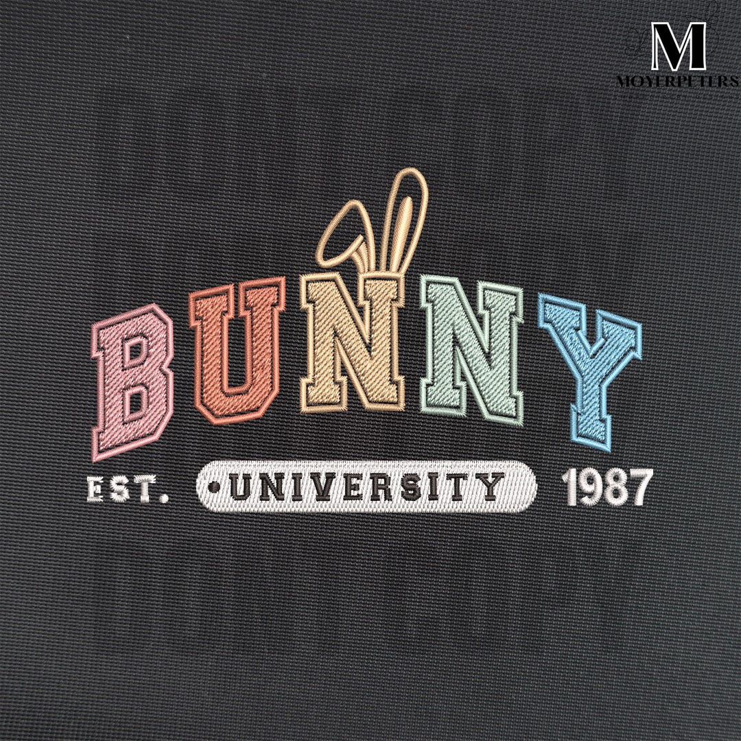 Bunny University Embroidery Designs, Bunny Easter Embroidery Design ...