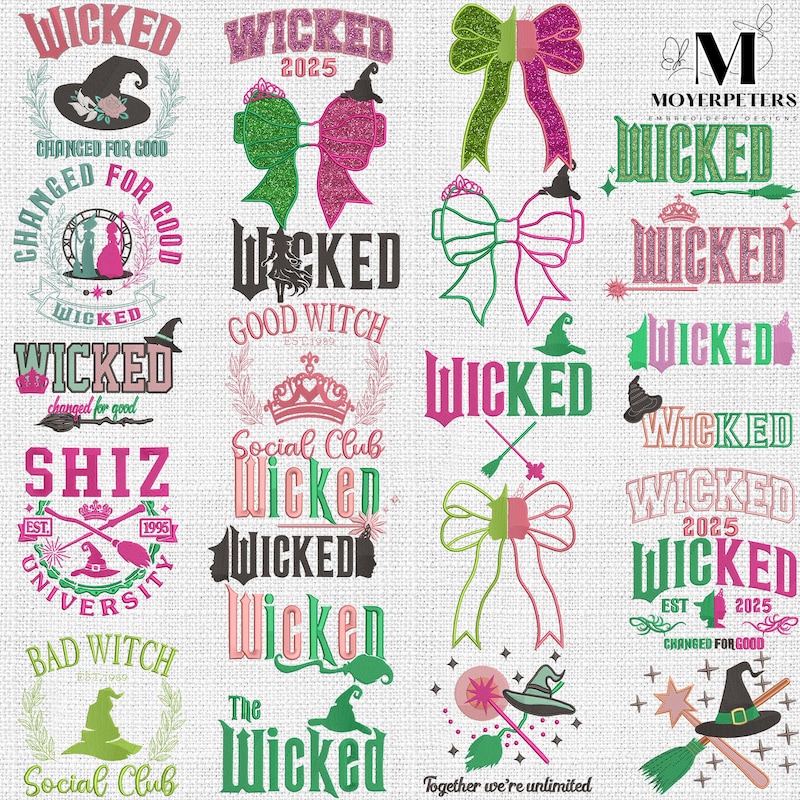 Wicked Embroidery for Machine - Etsy