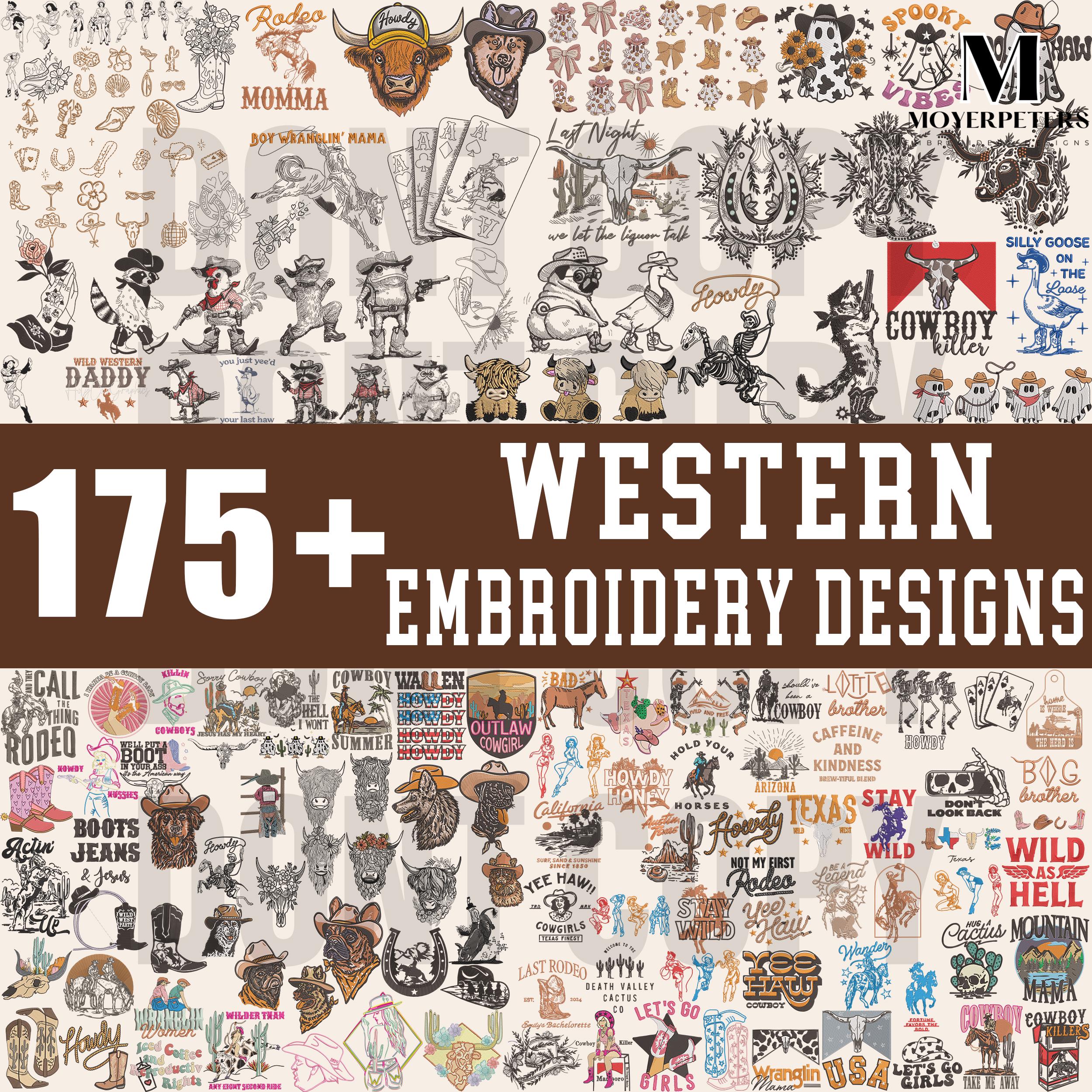 175+ Western Bundle Embroidery Designs, Bundle Western Embroidery ...