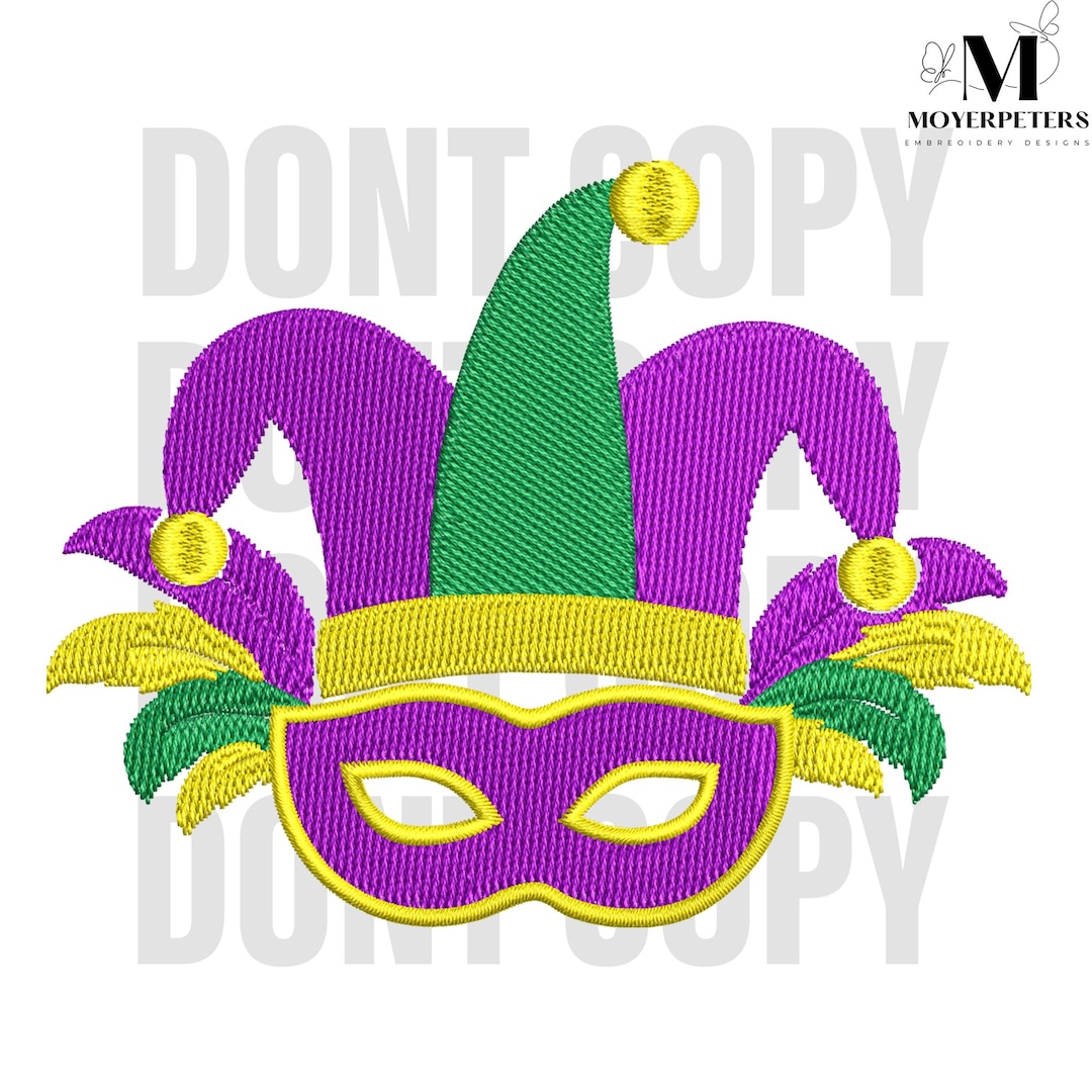 Carnival Mask Embroidery Designs, Mask Embroidery Design, Mardi Gras ...