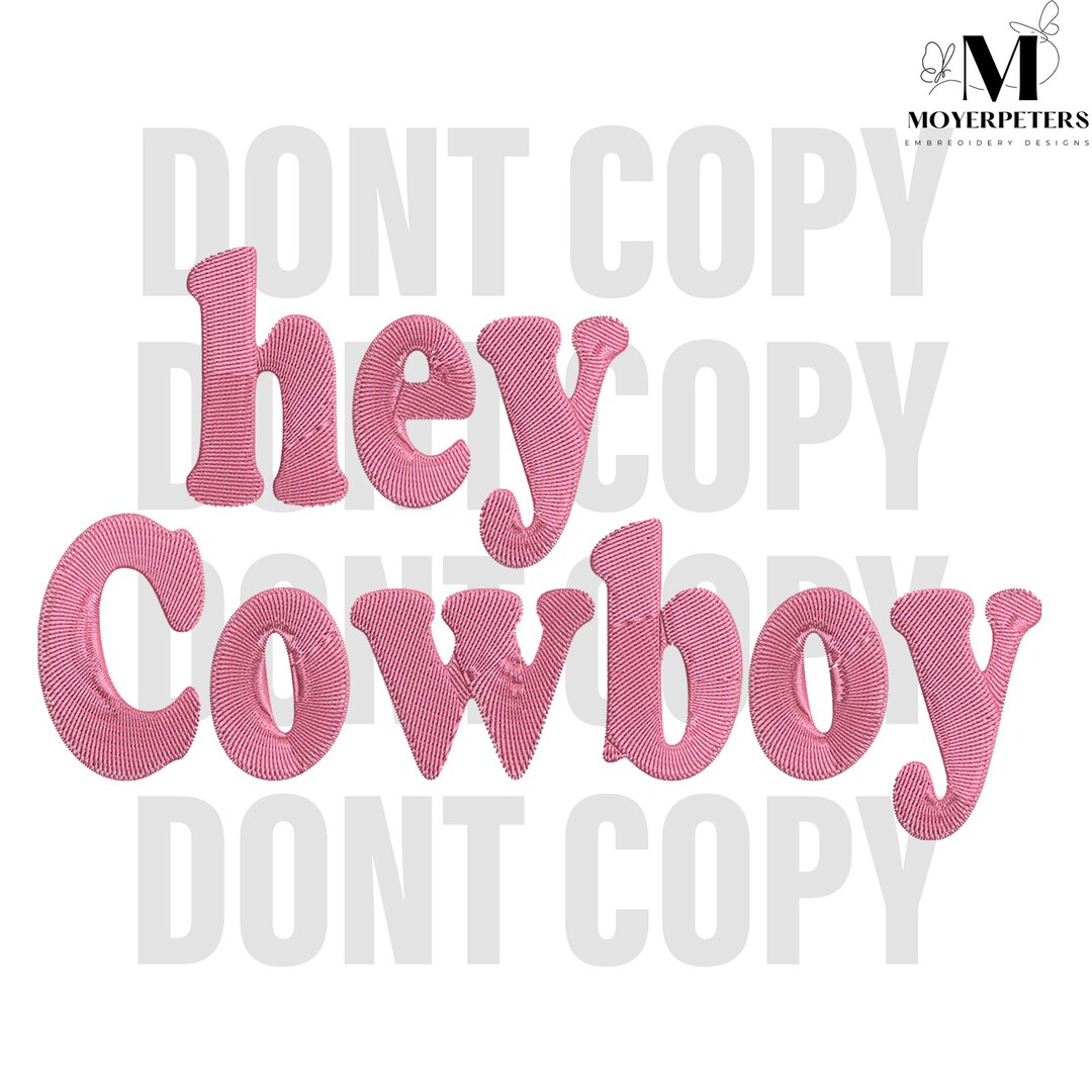 Hey Cowboy Embroidery Designs, Country Girl Embroidery Design, Western ...
