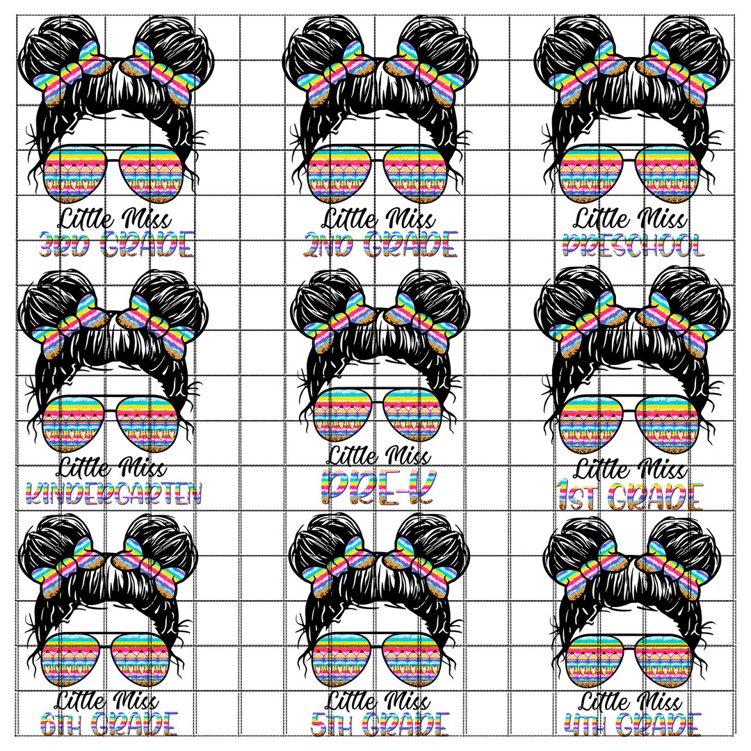 Little Miss Back to School PNG Bundle, Back to School Png, Teacher Life ...