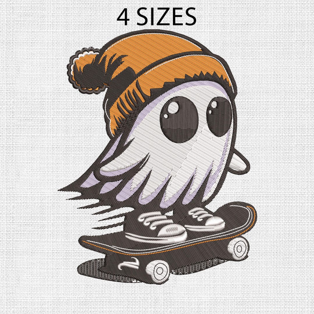 Funny Halloween Ghost Embroidery Designs, Halloween Ghost Embroidery ...