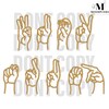 Sign Language Alphabet Machine Embroidery Designs - 3 Sizes - Etsy Canada