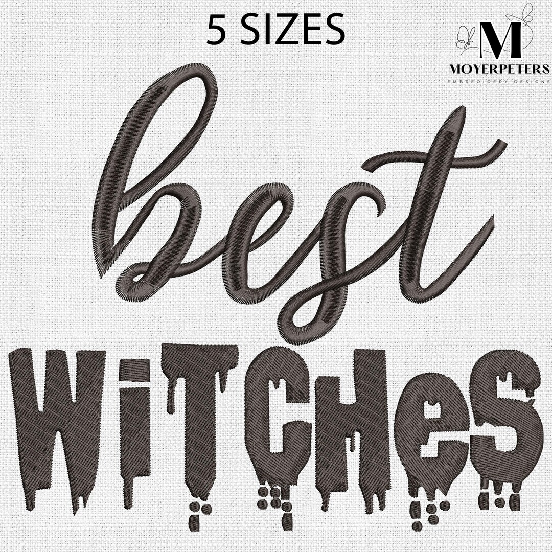 Best Witches Embroidery Designs, Matching Halloween Embroidery Design ...