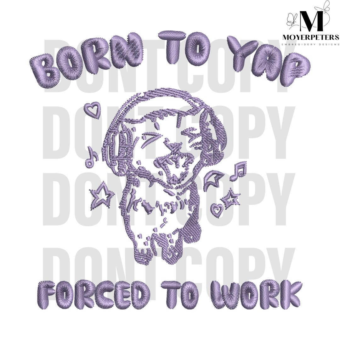 Born to Yap Embroidery Designs, Cat Music Embroidery Design, None ...