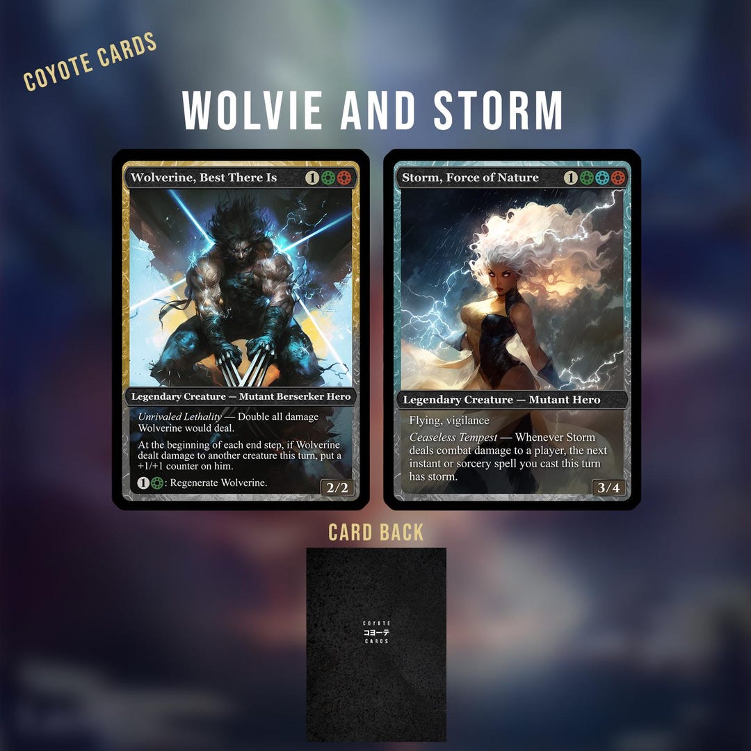 Wolverine & Storm MTG 2-pack // Proxy - Custom Proxies / Commander ...