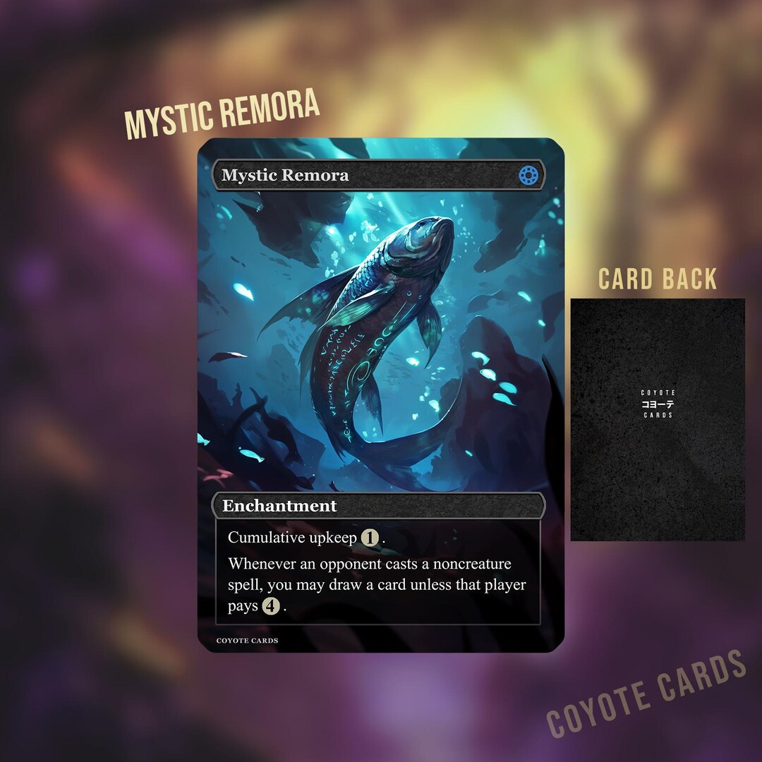 Mystic Remora Proxy / Custom Proxies / Commander Cards // EDH/CEDH - Etsy