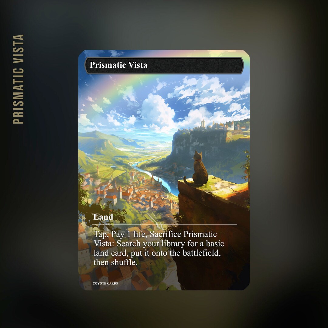 Prismatic Vista Proxy / Custom Proxies / Commander Cards // EDH/CEDH - Etsy