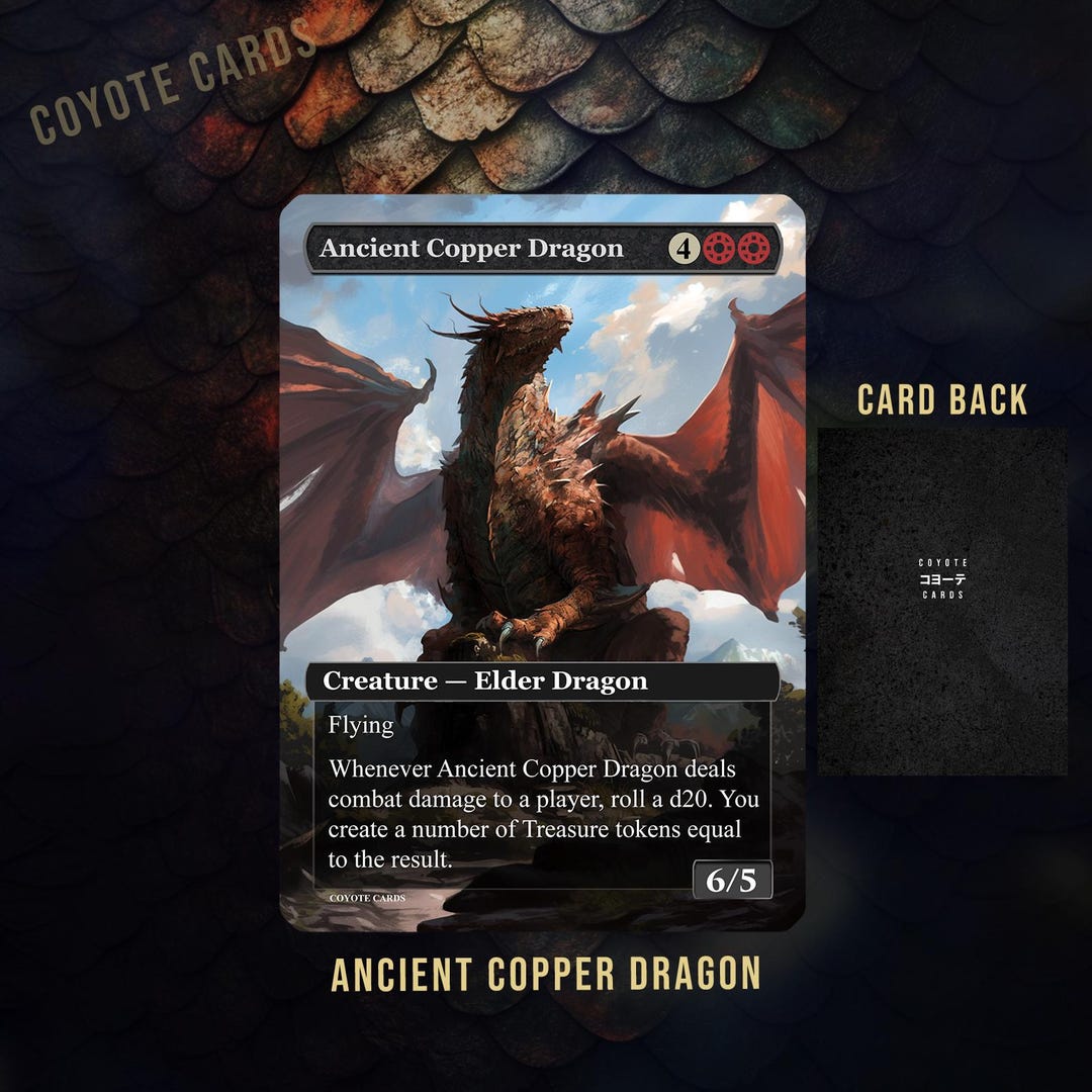 Ancient Copper Dragon Proxy / Custom Proxies / Commander Cards // EDH CEDH - Etsy