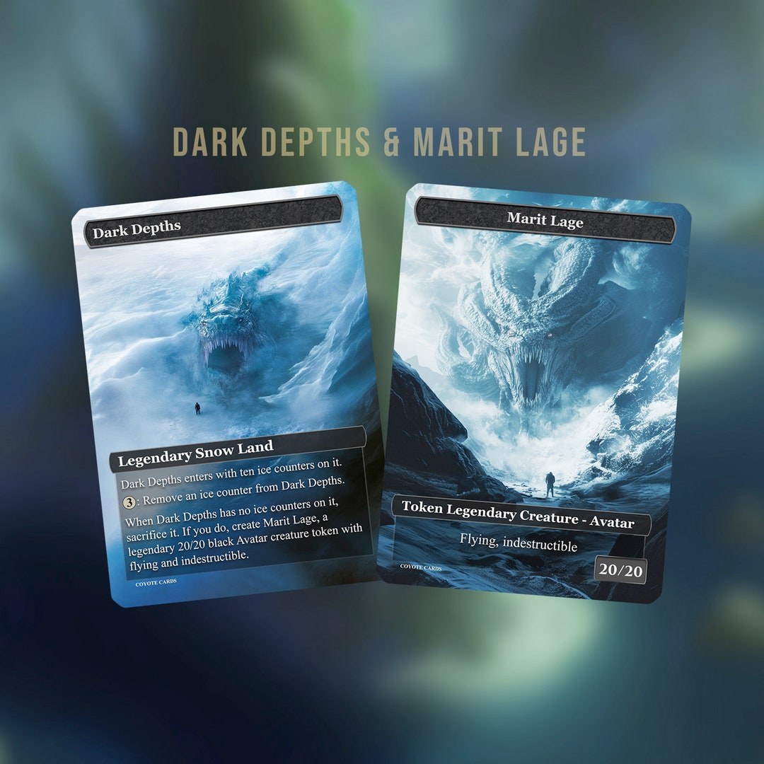 Dark Depths & Marit Lage 2 PACK Proxy / Custom Proxies / Commander ...